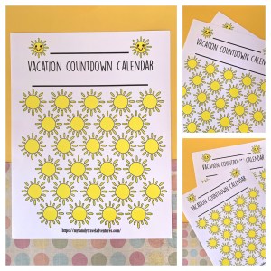 6 Free printable Vacation Countdown Calendars – Away we wander and ...