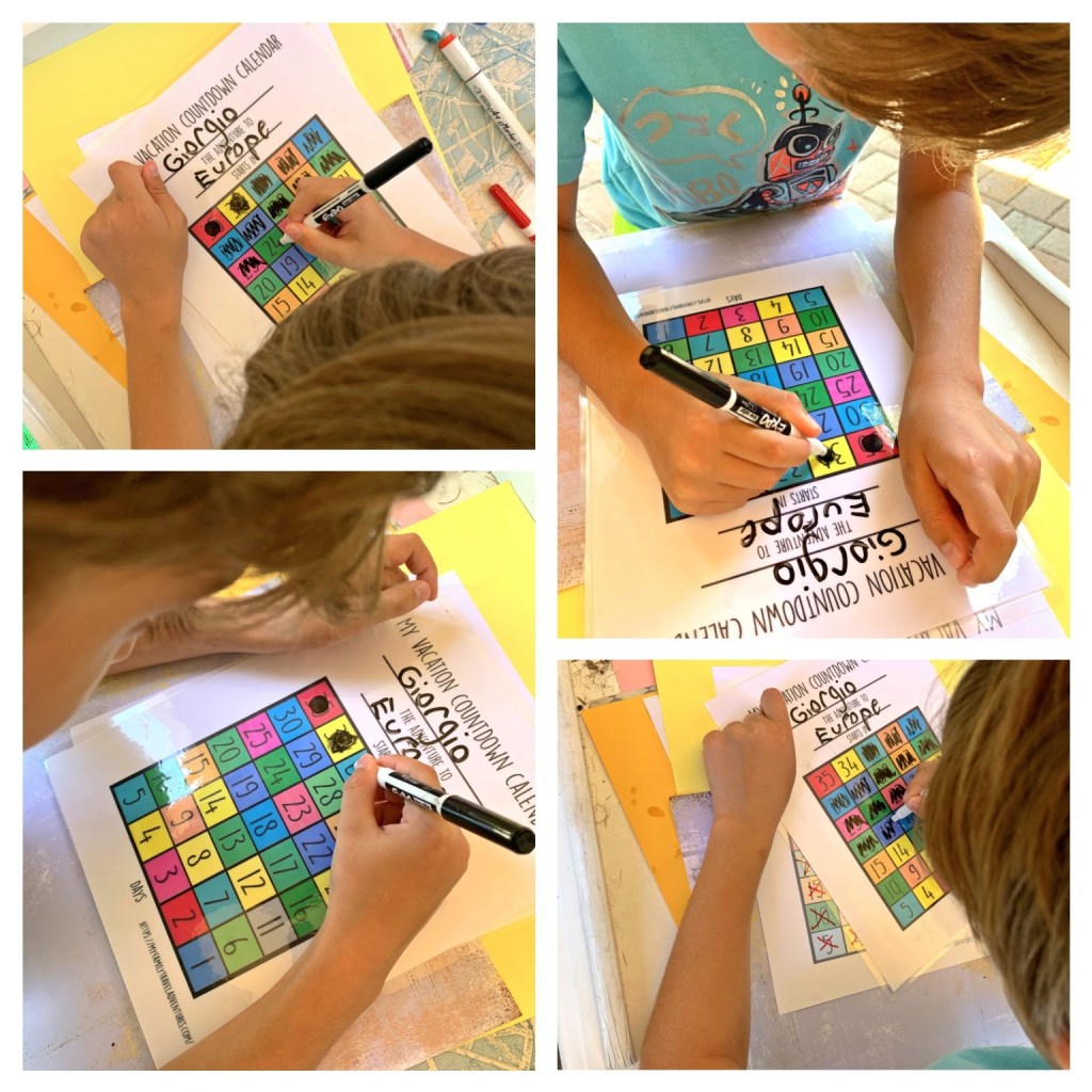 6 Free printable Vacation Countdown Calendars – Away we wander and ...