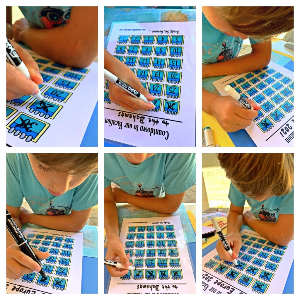 6 Free printable Vacation Countdown Calendars – Away we wander and ...