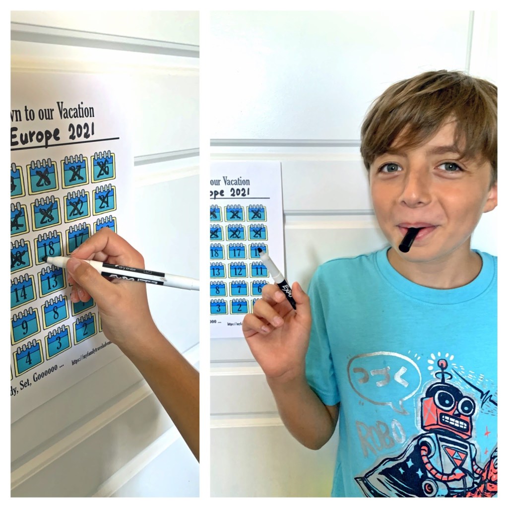 6 Free printable Vacation Countdown Calendars – Away we wander and ...